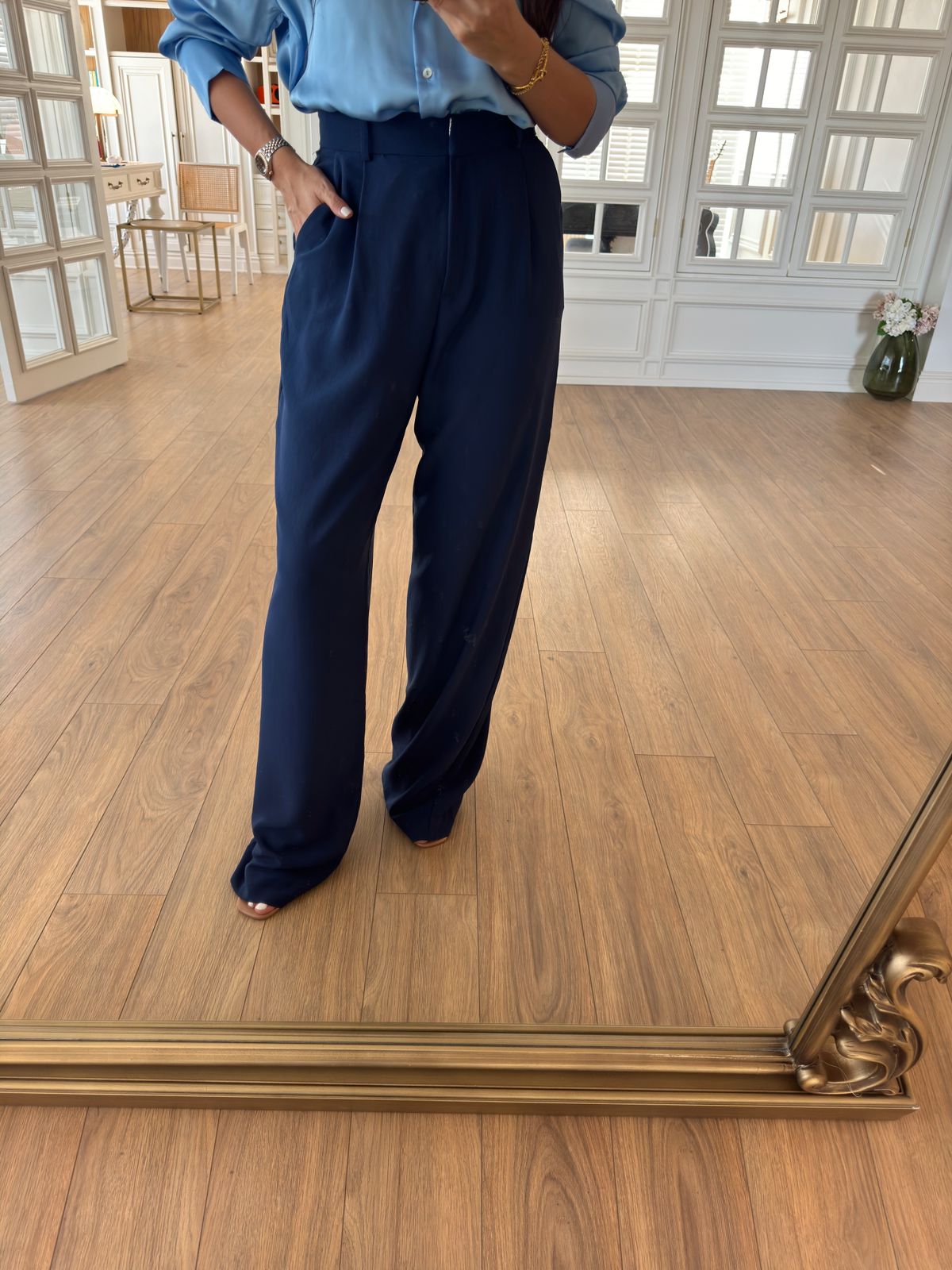 Carlos Lacivert Bol Paça Pantolon – Pelin Şenoğlu